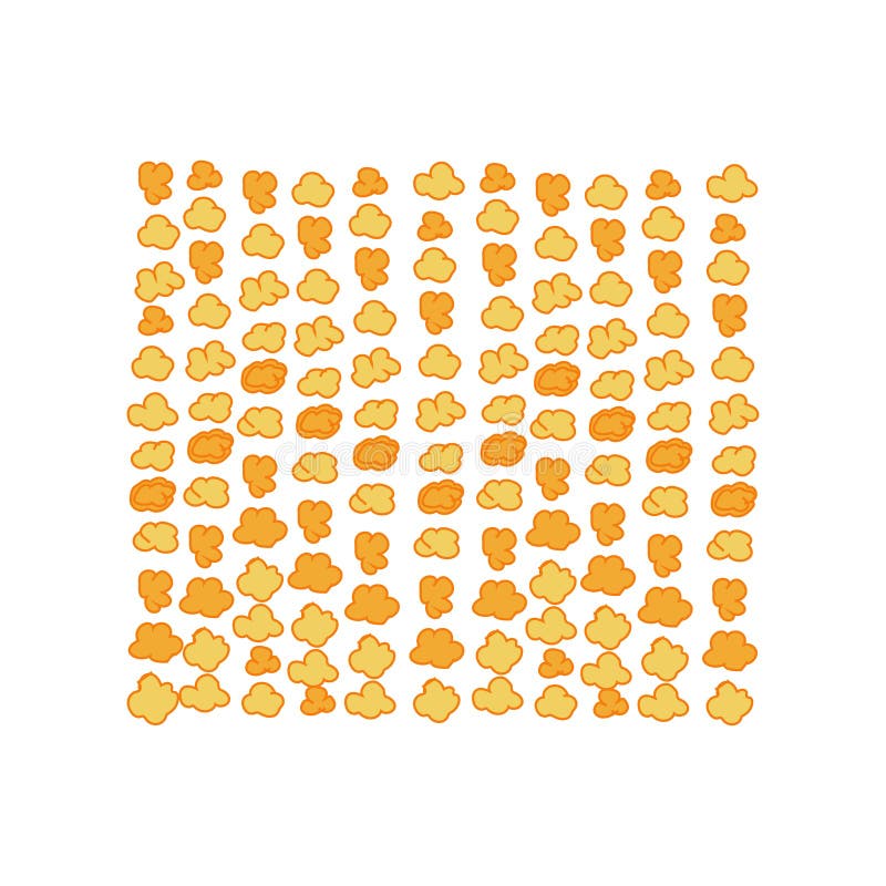 Delicious Popcorn Snacks Pattern Free Vector Illustration Stock Vector ...