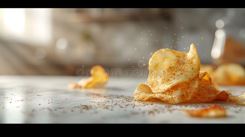 Delicious Potato Chips Highly Detailed Stock Illustration ...