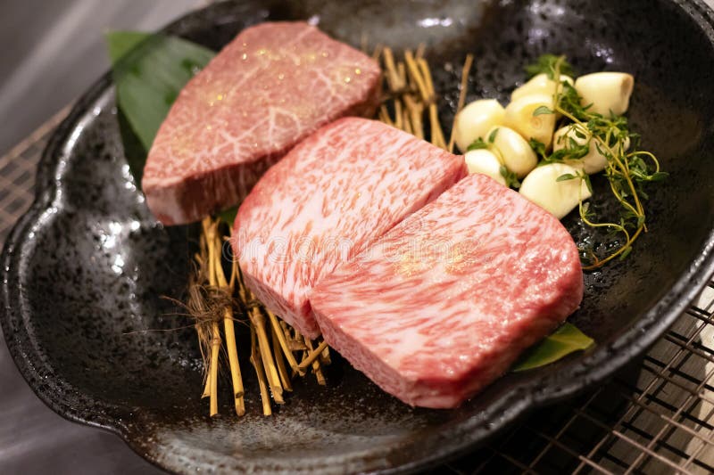 Delicious Premium Cuts of Marbled Beef Stock Photo - Image of dine ...