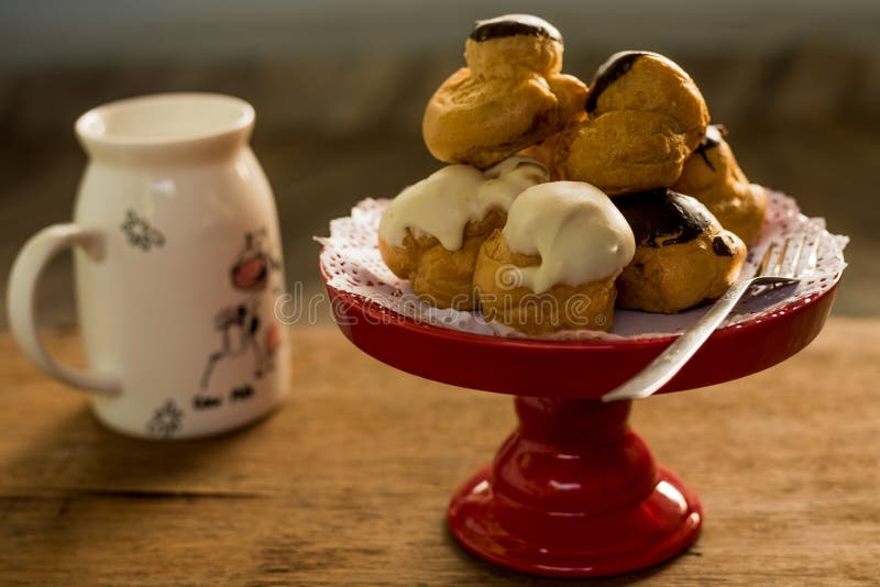 Delicious Profiteroles Served As a Snack Stock Image - Image of ...