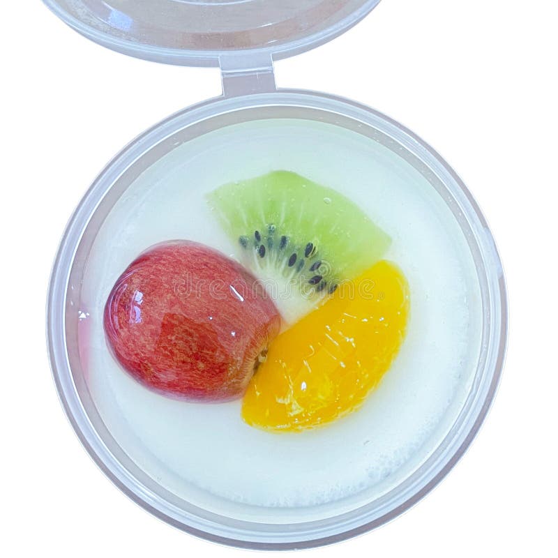 Delicious Pudding with Fresh Grapes , Orange and Kiwi Fruit on a Cup ...