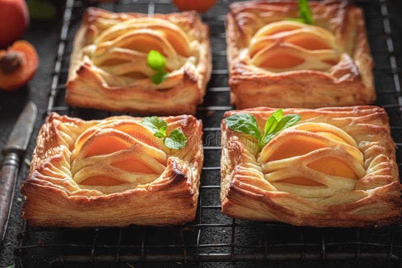 Delicious Puff Pastry Made in a Unique Way Stock Image - Image of ...