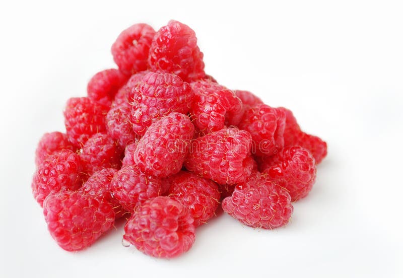 Delicious raspberries stock photo. Image of flavor, white - 34066130