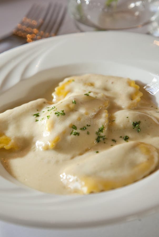 Delicious Ravioli stock image. Image of sauce, starch - 25731005