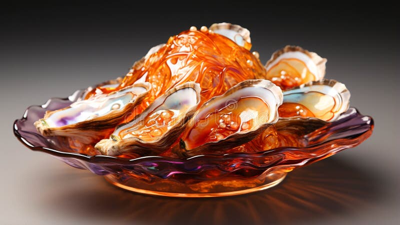 Delicious Raw Abalone in a Plate on White Background Stock Photo ...