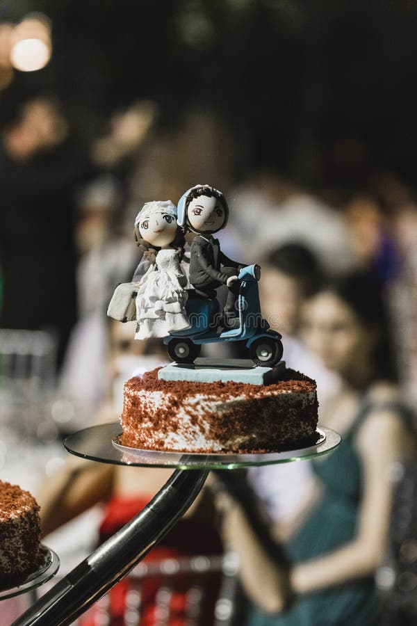 Delicious Real Wedding Cake Stock Photo - Image of decorated, groom ...