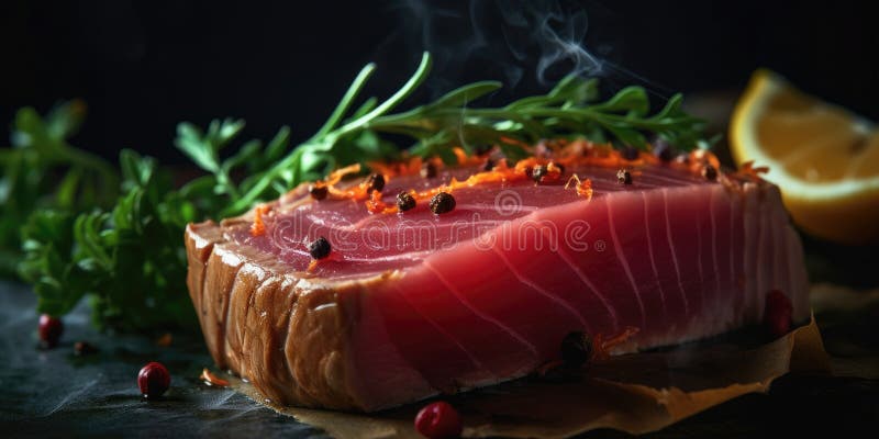 Delicious Recipe for Red Tuna Steaks with Garlic Butter Creating Using ...