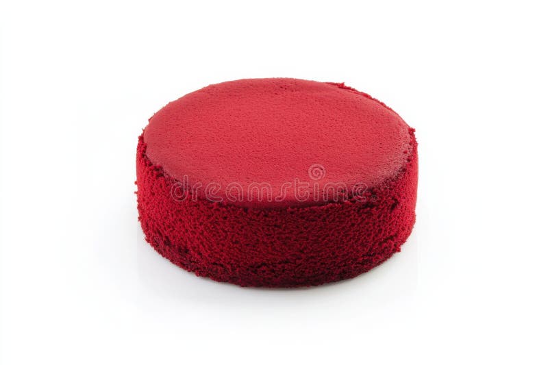 Delicious Red Velvet Cake Smooth Texture Clean White Background Stock ...