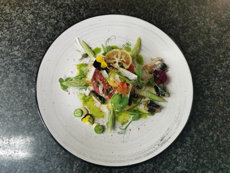 Delicious Restaurant Food Chef Michelin Star Stock Photo - Image of ...