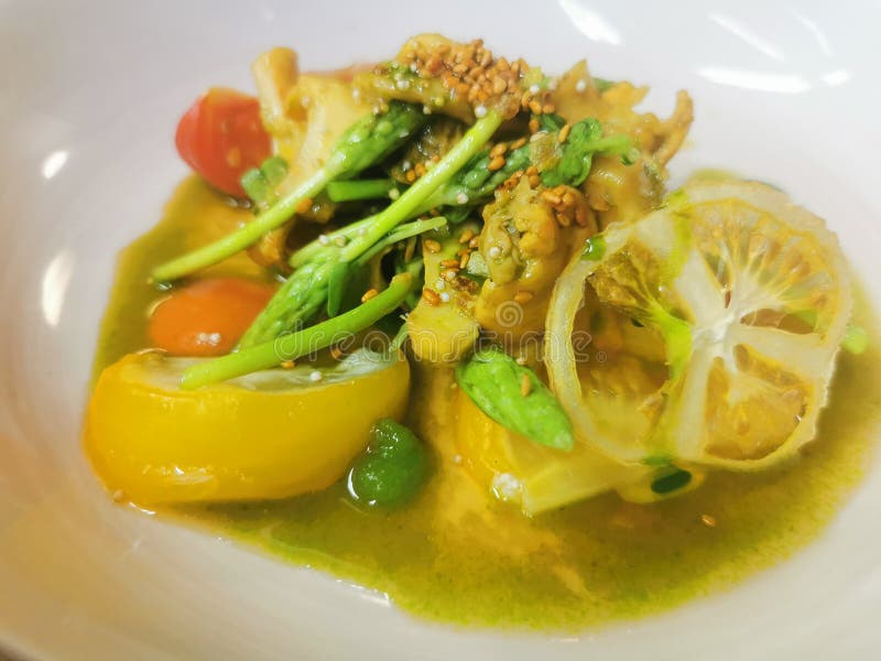 Delicious Restaurant Food Chef Michelin Star Stock Photo - Image of ...