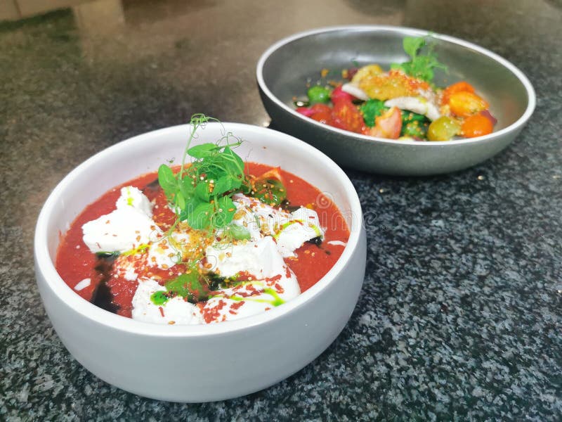 Delicious Restaurant Food Chef Michelin Star Stock Image - Image of ...