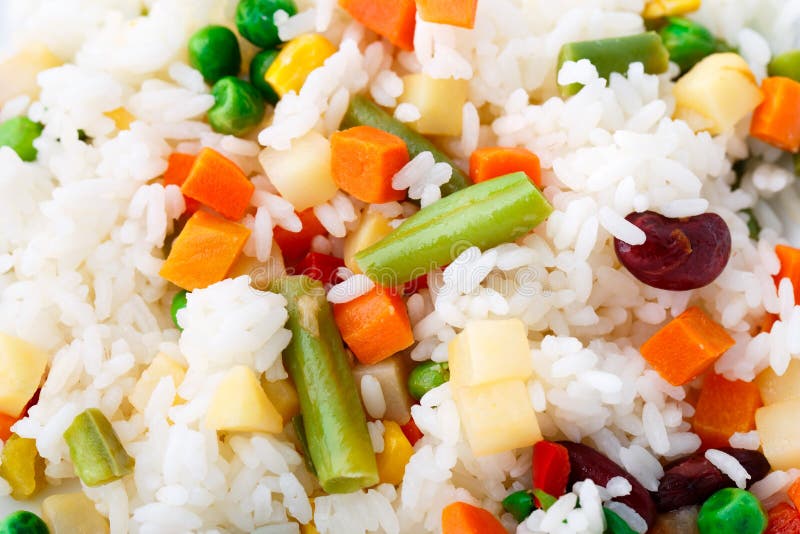 Delicious Rice with Vegetables Stock Photo - Image of grain, italian ...