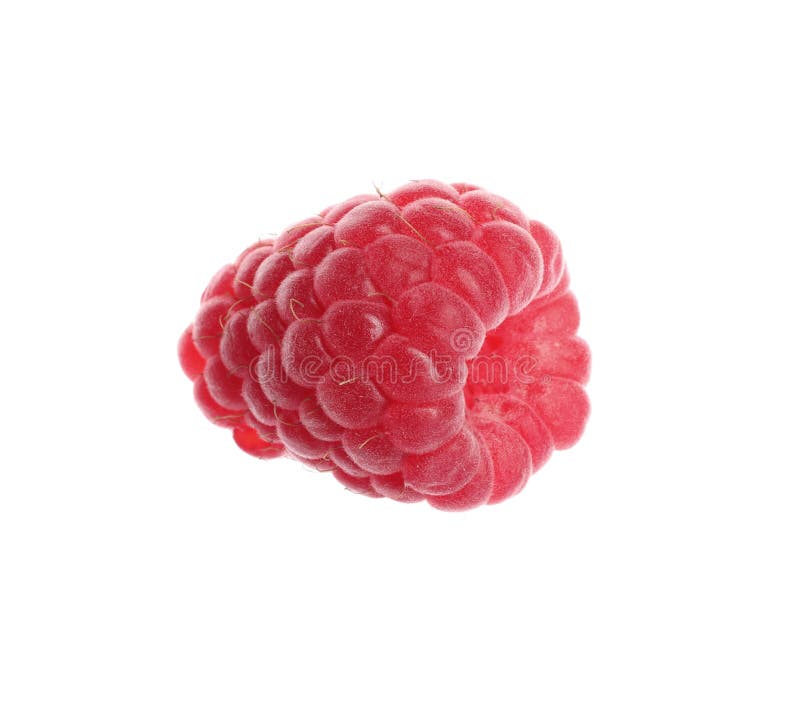Delicious Ripe Sweet Raspberry on White Stock Photo - Image of isolated ...