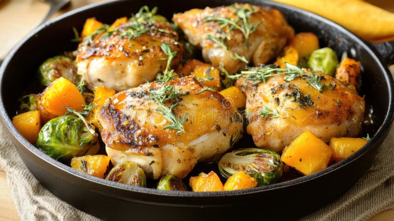 Delicious Roasted Chicken with Vegetables and Herbs for Fall Dinner ...