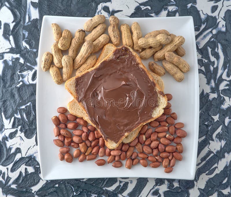 Delicious Roasted Peanuts.Peanut Butter. Stock Photo - Image of ...