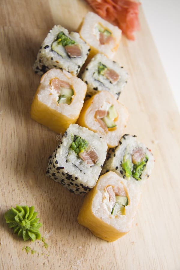 Delicious rolls horizontal stock photo. Image of foods - 55107208