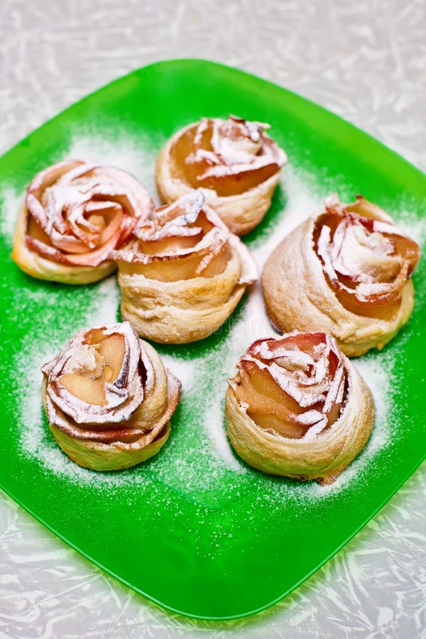 Delicious rose-shaped buns stock image. Image of cake - 33238983