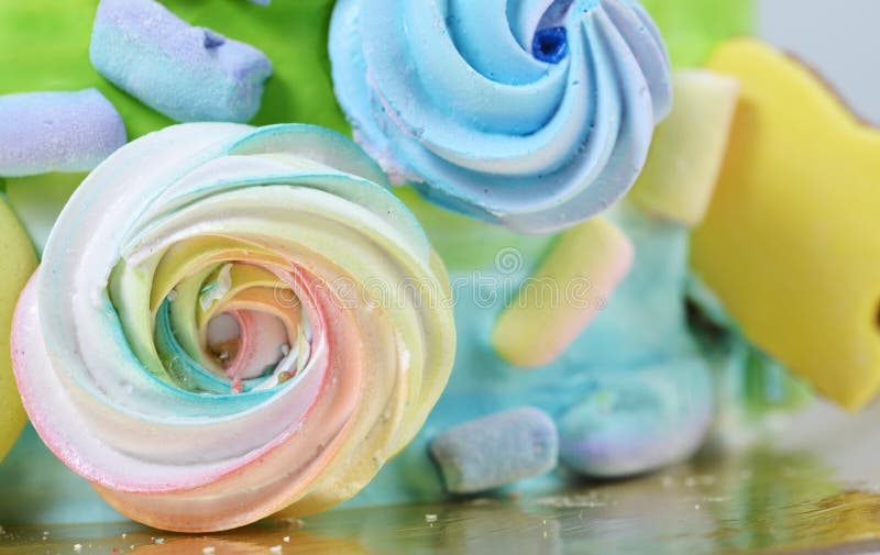 Delicious Roses Made of Butter Cream Stock Photo - Image of bake ...