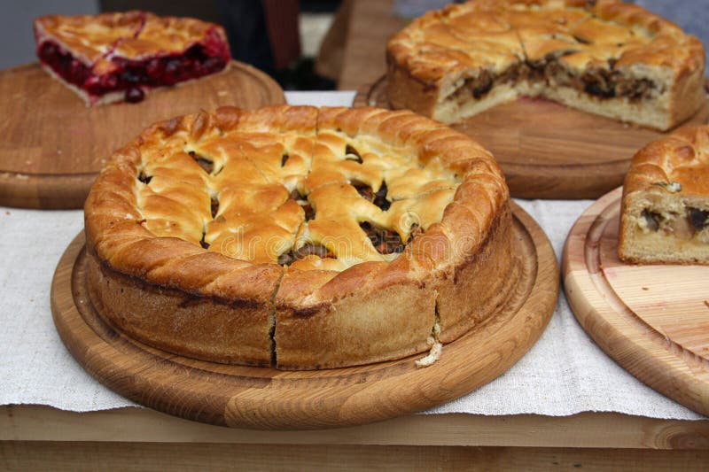 Delicious Round Cake on the Counter Stock Image - Image of natural ...