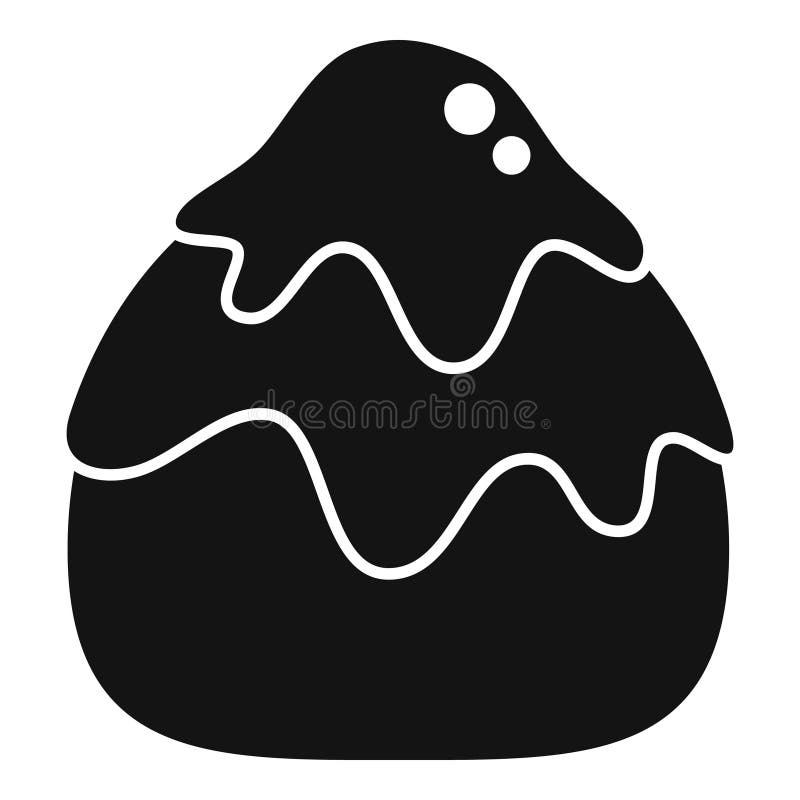 Delicious Round Cake with Icing Dripping Down Sides Stock Illustration ...