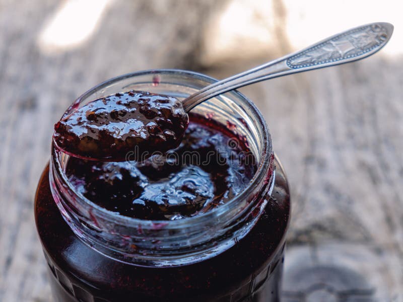 Delicious Rustic Jam from Different Fruits. Stock Photo - Image of ...