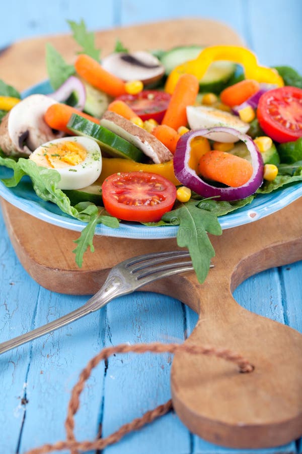 Delicious salad stock photo. Image of appetizer, board - 38227106