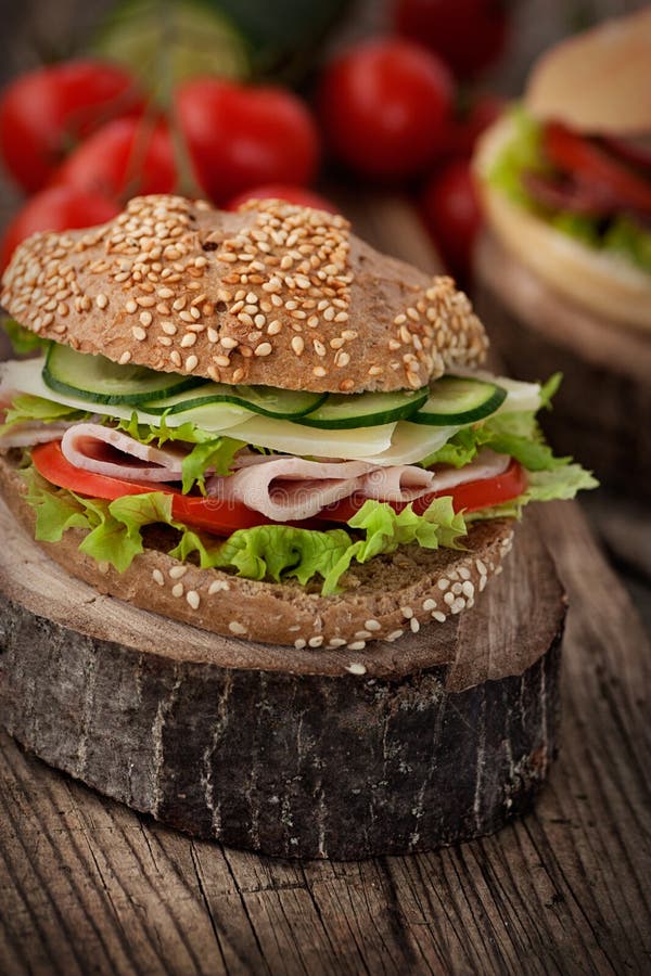 Delicious sandwich stock image. Image of healthy, bread - 28220515