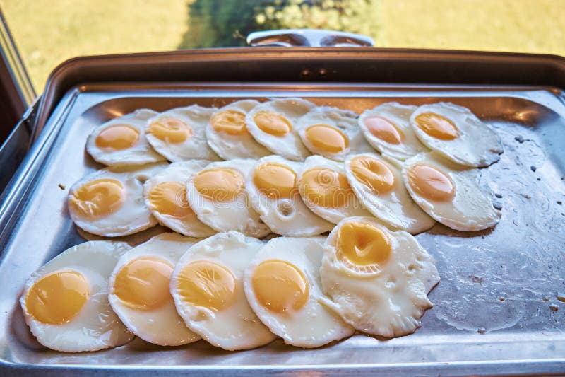 Delicious Scrambled Eggs for Breakfast. a Buffet Table in a Restaurant ...