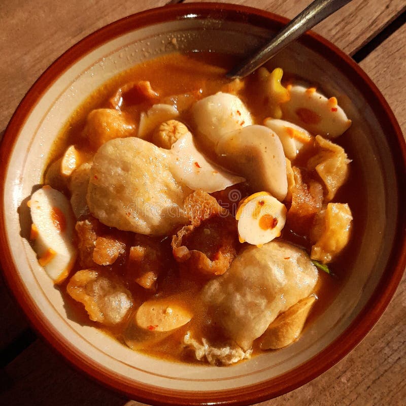 A Delicious Seblak Food from Indonesia Stock Image - Image of delicious ...