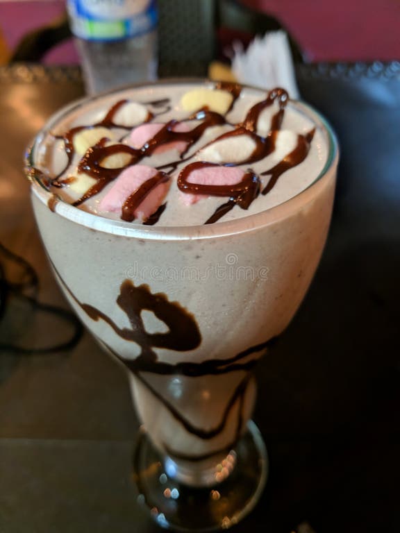 A delicious shake with bae stock photo. Image of shake - 206282858
