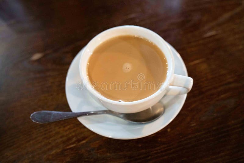 Delicious Simple Coffee with Cream and Sugar at a Latin Restaurant for ...