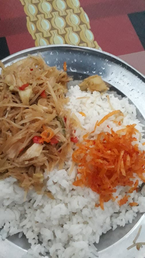 Delicious Simple Village Food Menu???????? Stock Photo - Image of ...