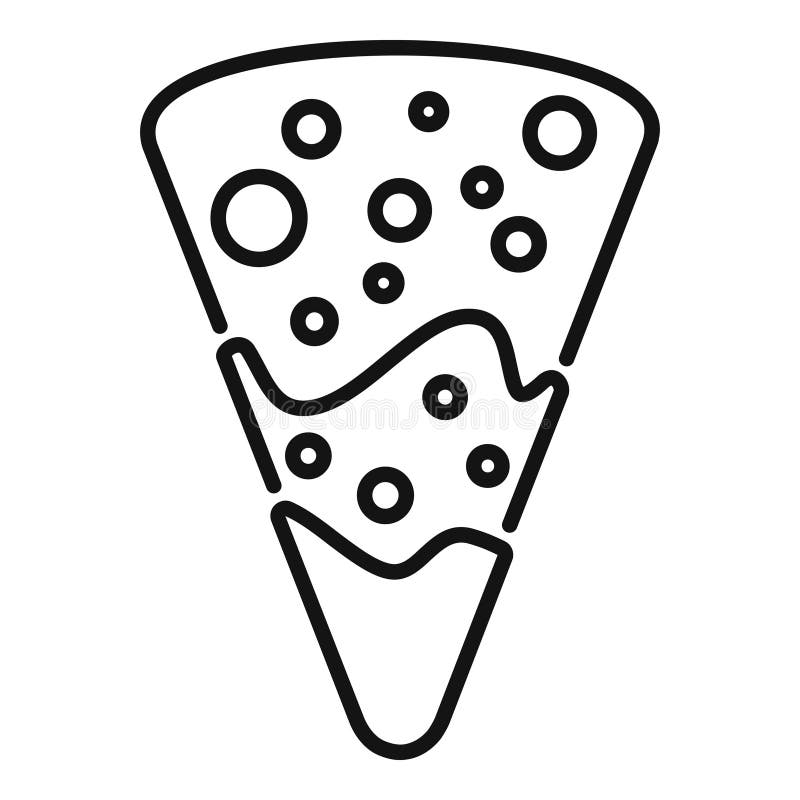 Delicious Slice of Pizza with Melted Cheese Dripping Icon Stock ...