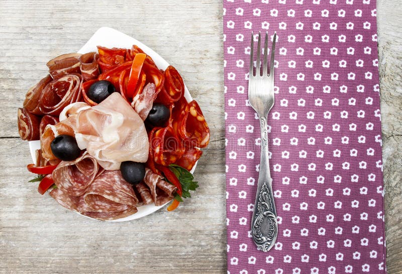 Delicious Sliced Ham. Party Platter Stock Image - Image of appetizing ...