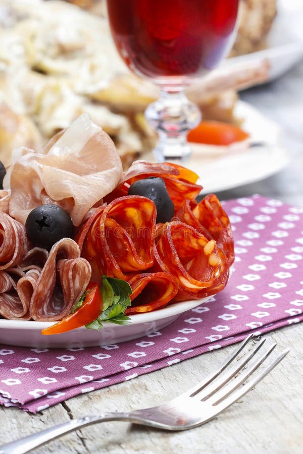 Delicious Sliced Ham. Party Platter Stock Photo - Image of colorful ...