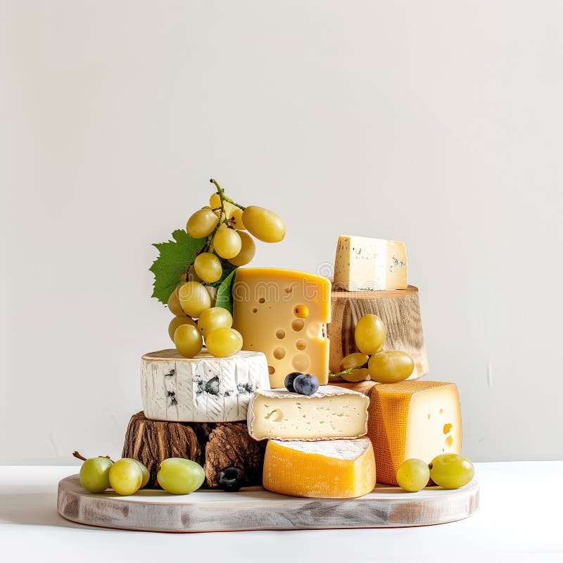 Delicious Slices of Healthy Cheese Stock Illustration - Illustration of ...