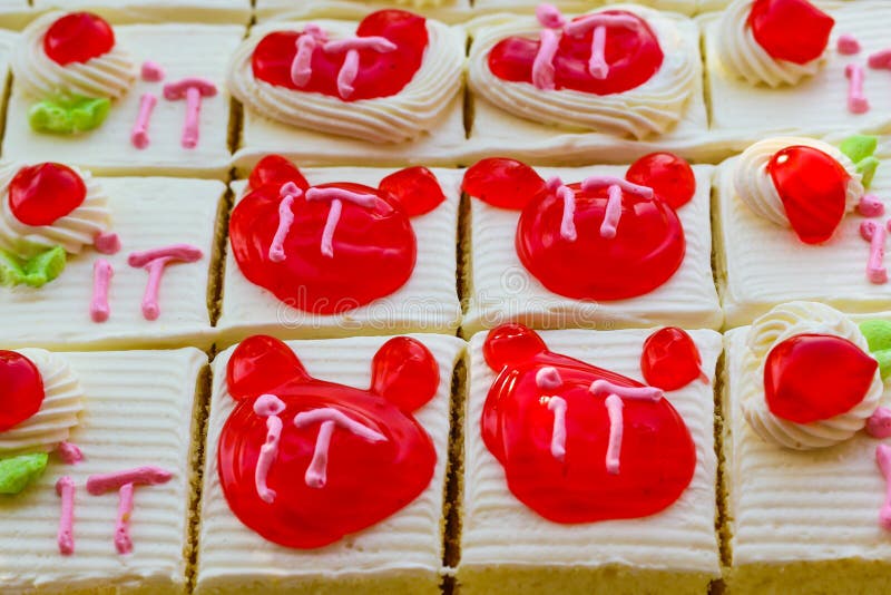 Delicious Small Fancy Cakes Stock Photo - Image of cake, dessert: 57474072