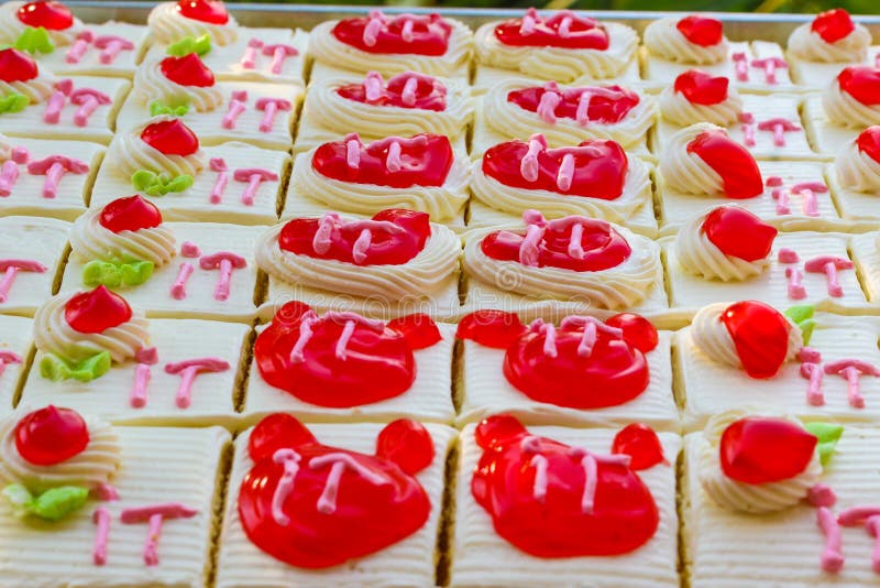 Delicious Small Fancy Cakes Stock Image - Image of festive, sweet: 57474277