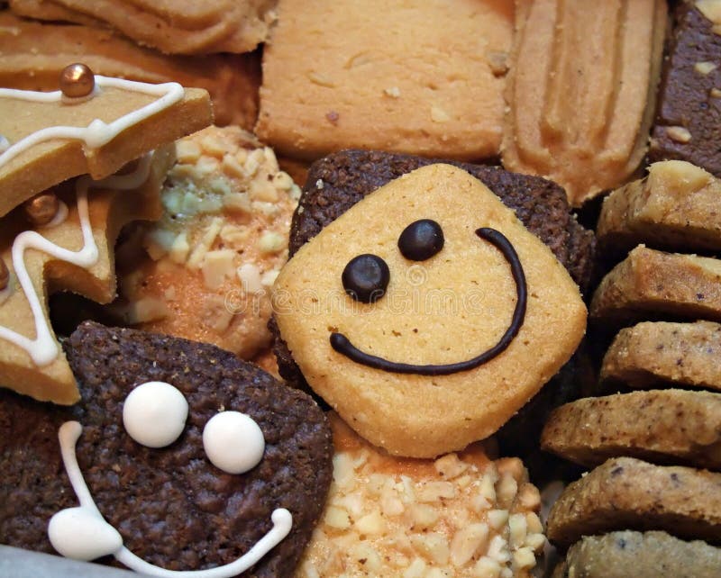Smiling Cookies stock photo. Image of funny, faces, close - 17203412