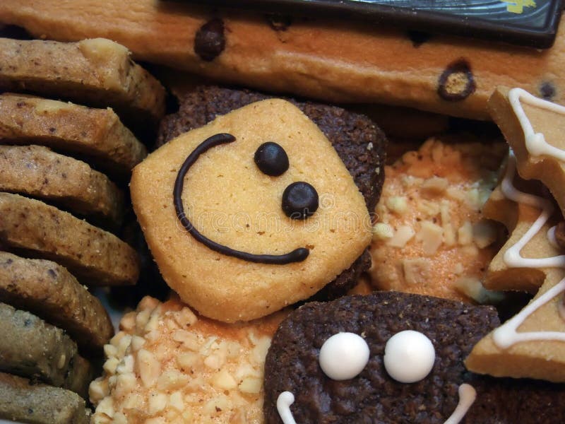 Smiling Cookies stock photo. Image of funny, faces, close - 17203412