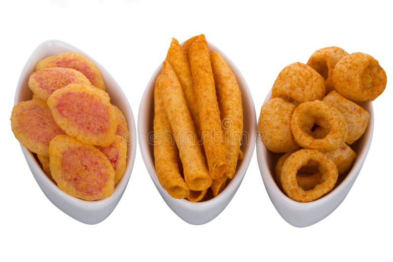 Delicious Snack Chips Isolated Stock Image - Image of fried, bowl: 34062681