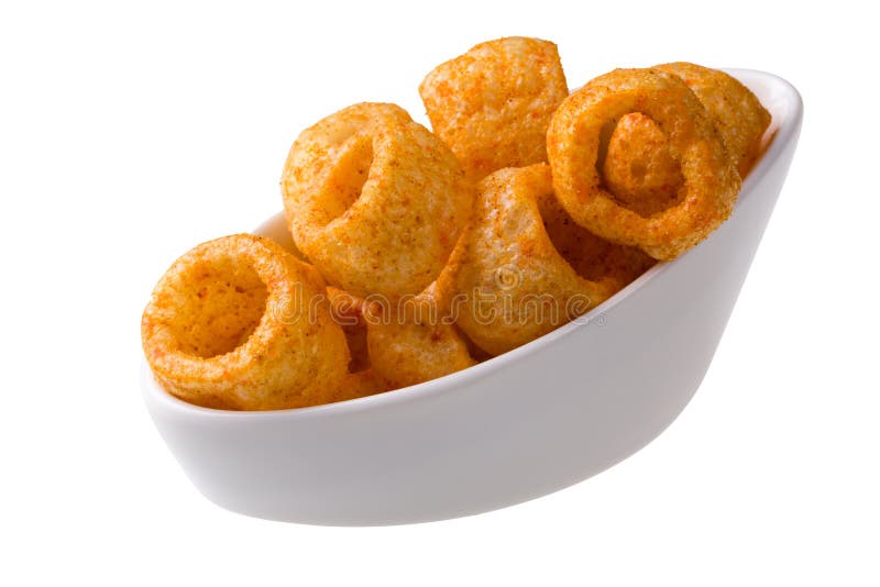 Delicious Snack Chips Isolated Stock Photo - Image of potato, glass ...