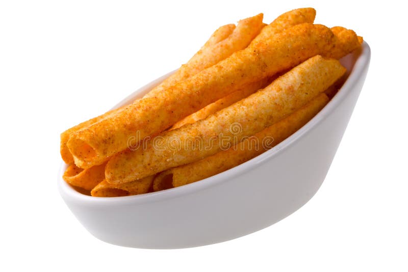 Delicious Snack Chips Isolated Stock Photo - Image of full, consuming ...