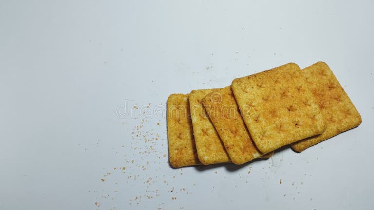 Delicious Snack Crackers in Stack Stock Photo - Image of breakfast ...