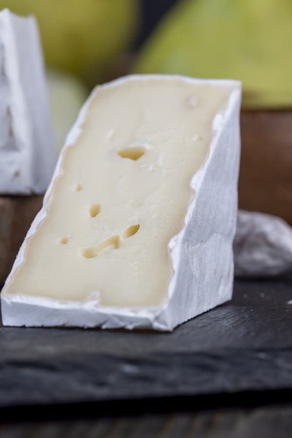 Delicious Soft Cheese with White Mold Close-up Stock Photo - Image of ...