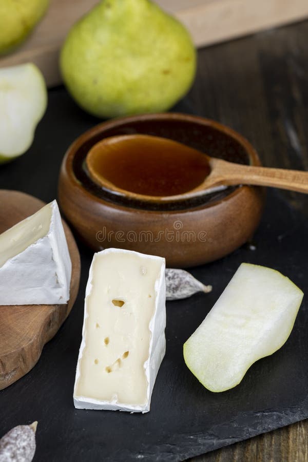 Delicious Soft Cheese with White Mold Close-up Stock Photo - Image of ...