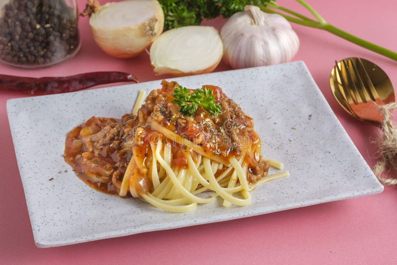 Square spaghetti stock image. Image of greasy, cuisine - 41512733