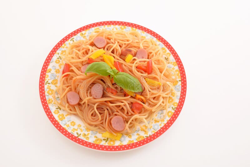 Delicious spaghetti stock photo. Image of food, home - 129784386