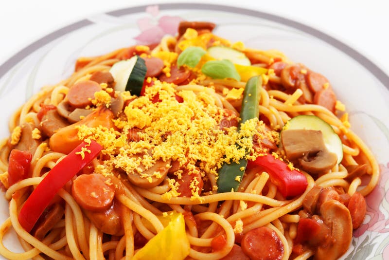 Delicious spaghetti stock image. Image of italian, breakfast - 59565869