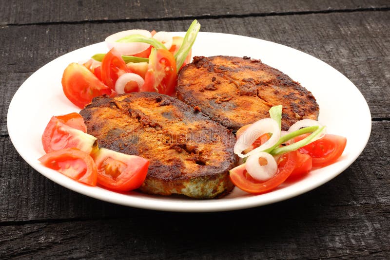 Delicious and Spicy Fried Fish. Stock Photo - Image of fish, delicious ...